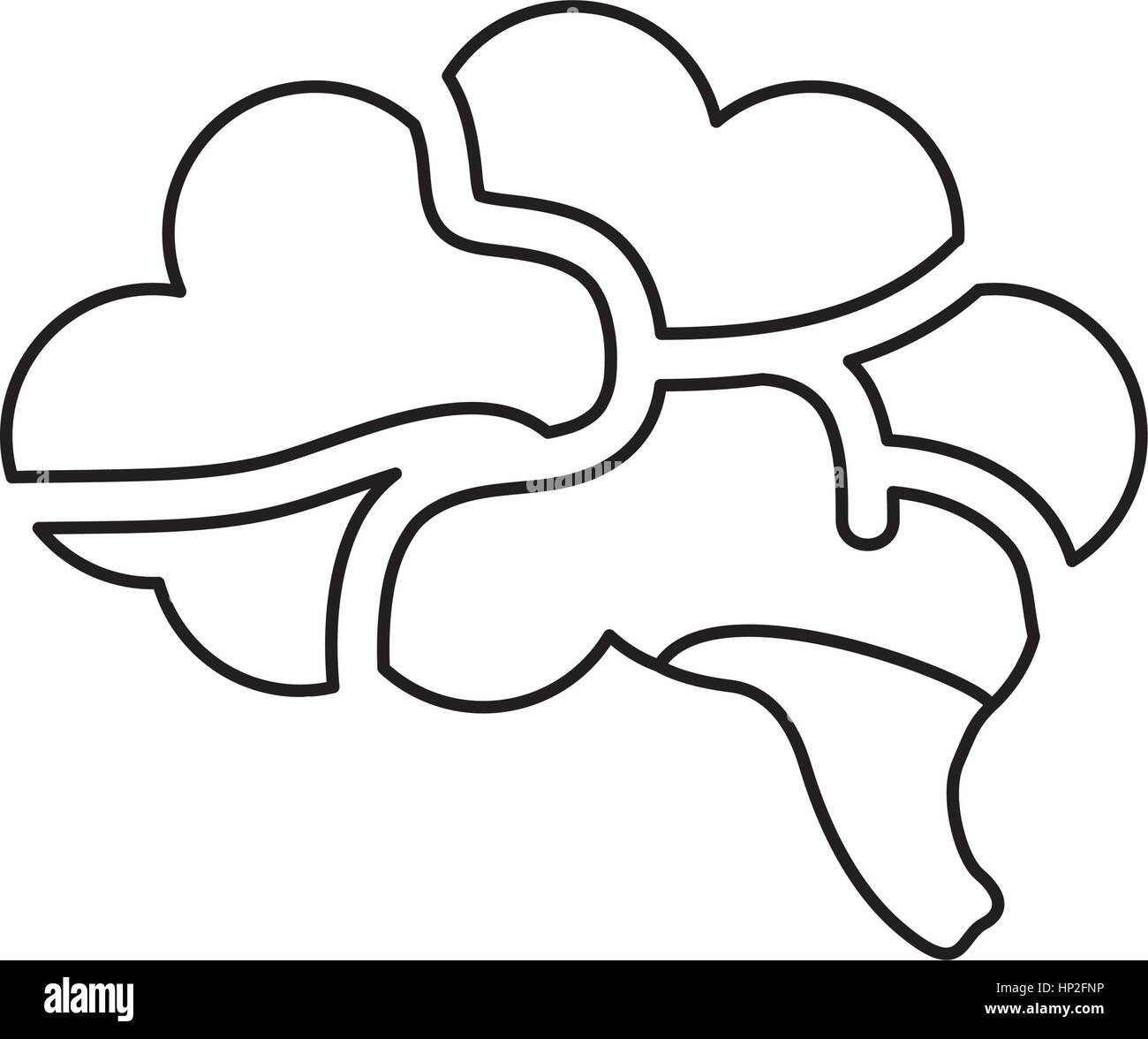 Human brain symbol icon vector illustration graphic design Stock Vector ...