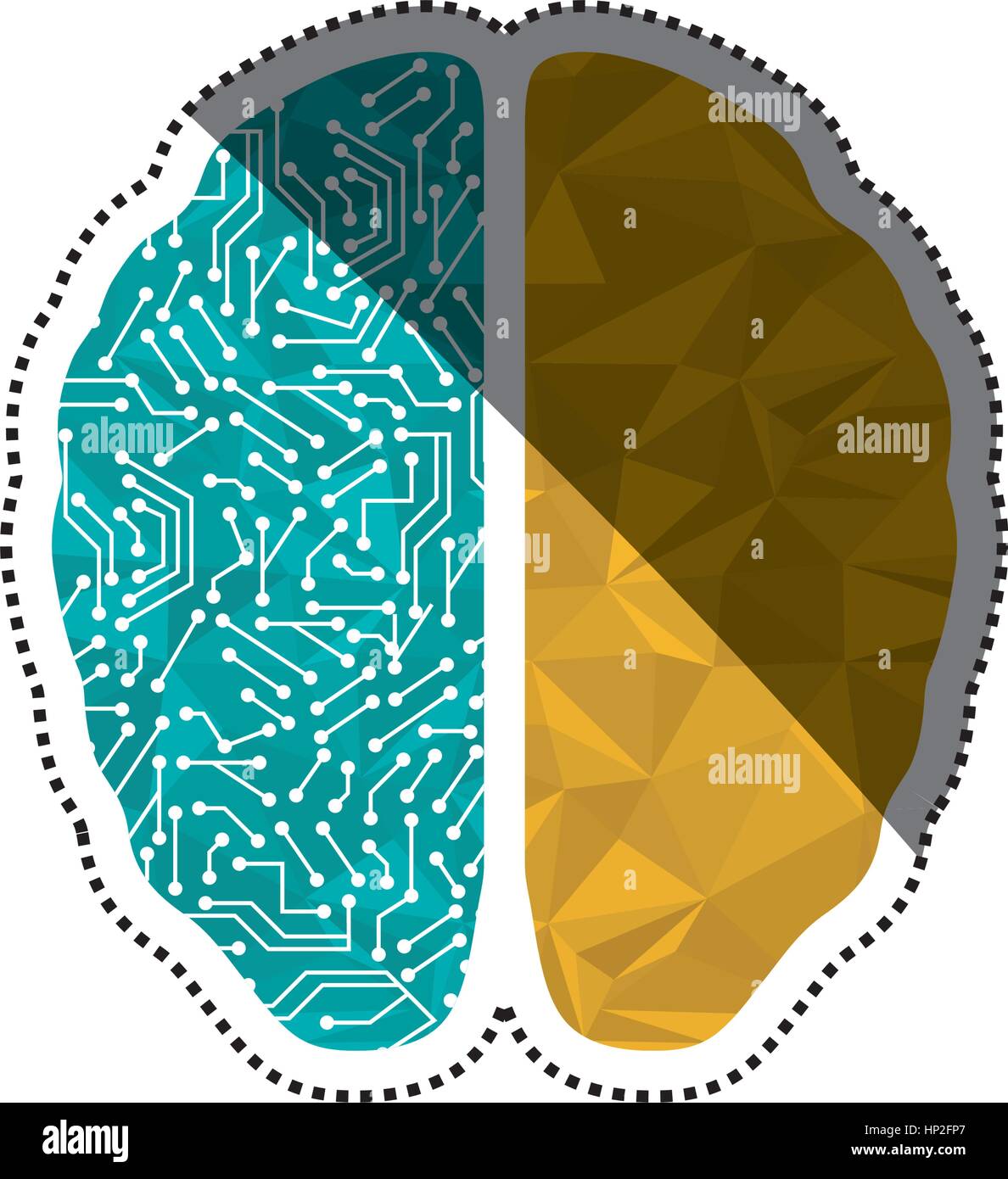 Human brain symbol icon vector illustration graphic design Stock Vector ...