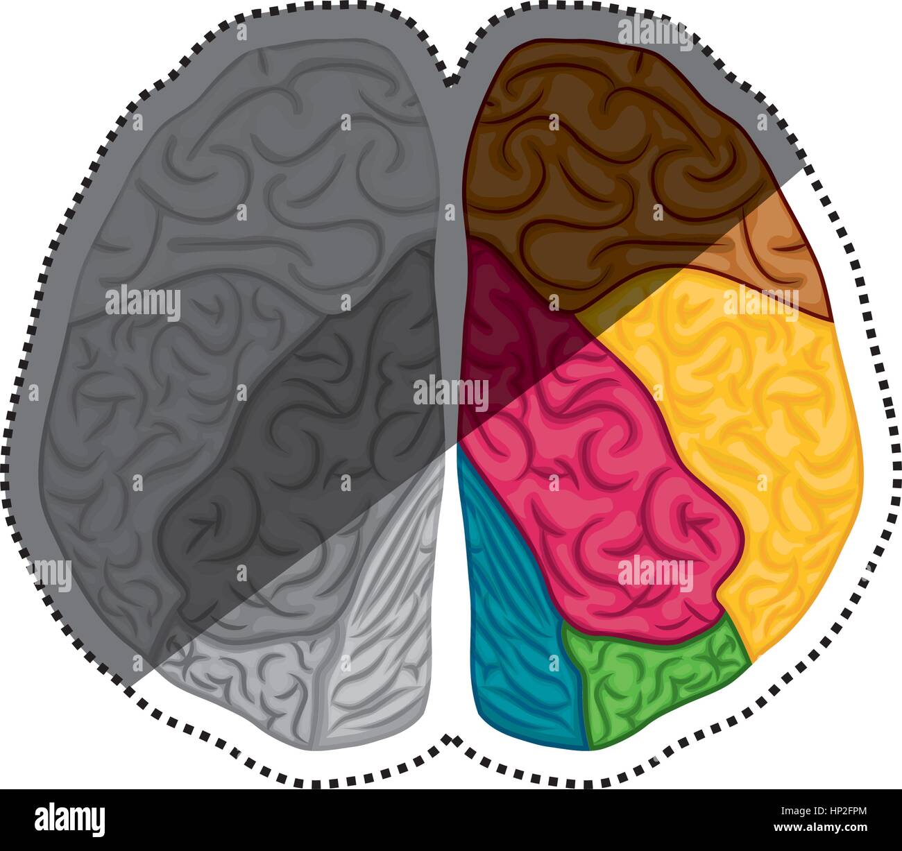 Human brain symbol icon vector illustration graphic design Stock Vector ...