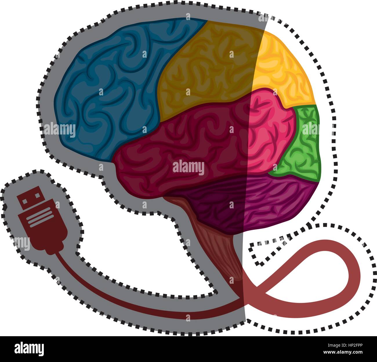 Human brain symbol icon vector illustration graphic design Stock Vector ...