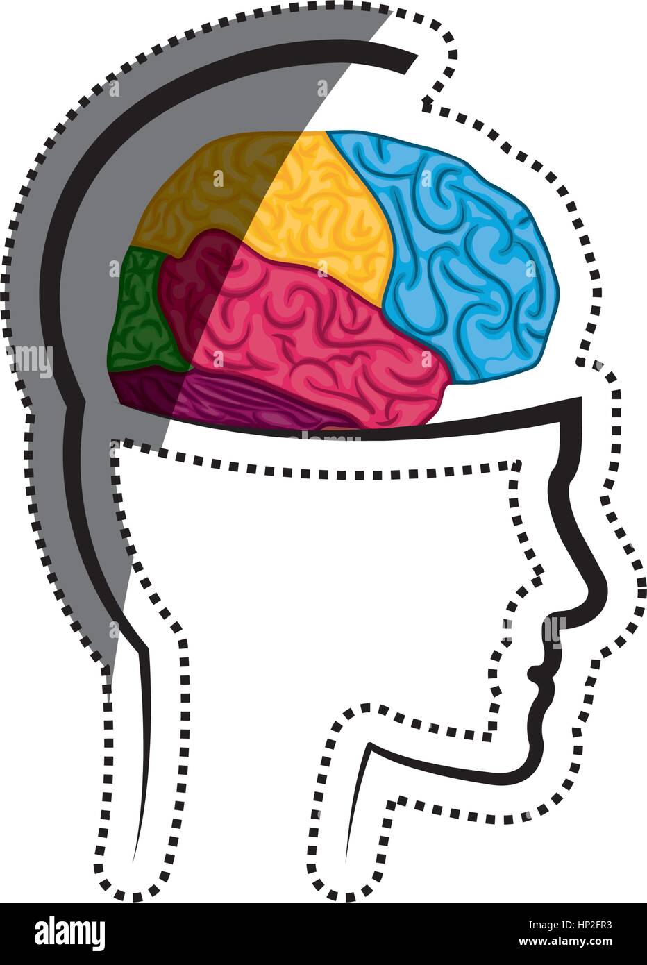 Human brain symbol icon vector illustration graphic design Stock Vector ...