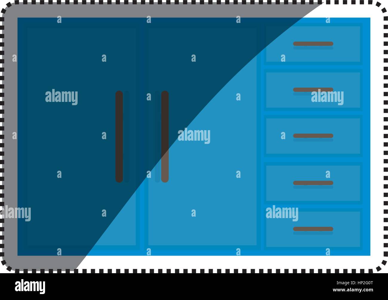 Kitchen cabinet design icon vector illustration graphic design Stock ...