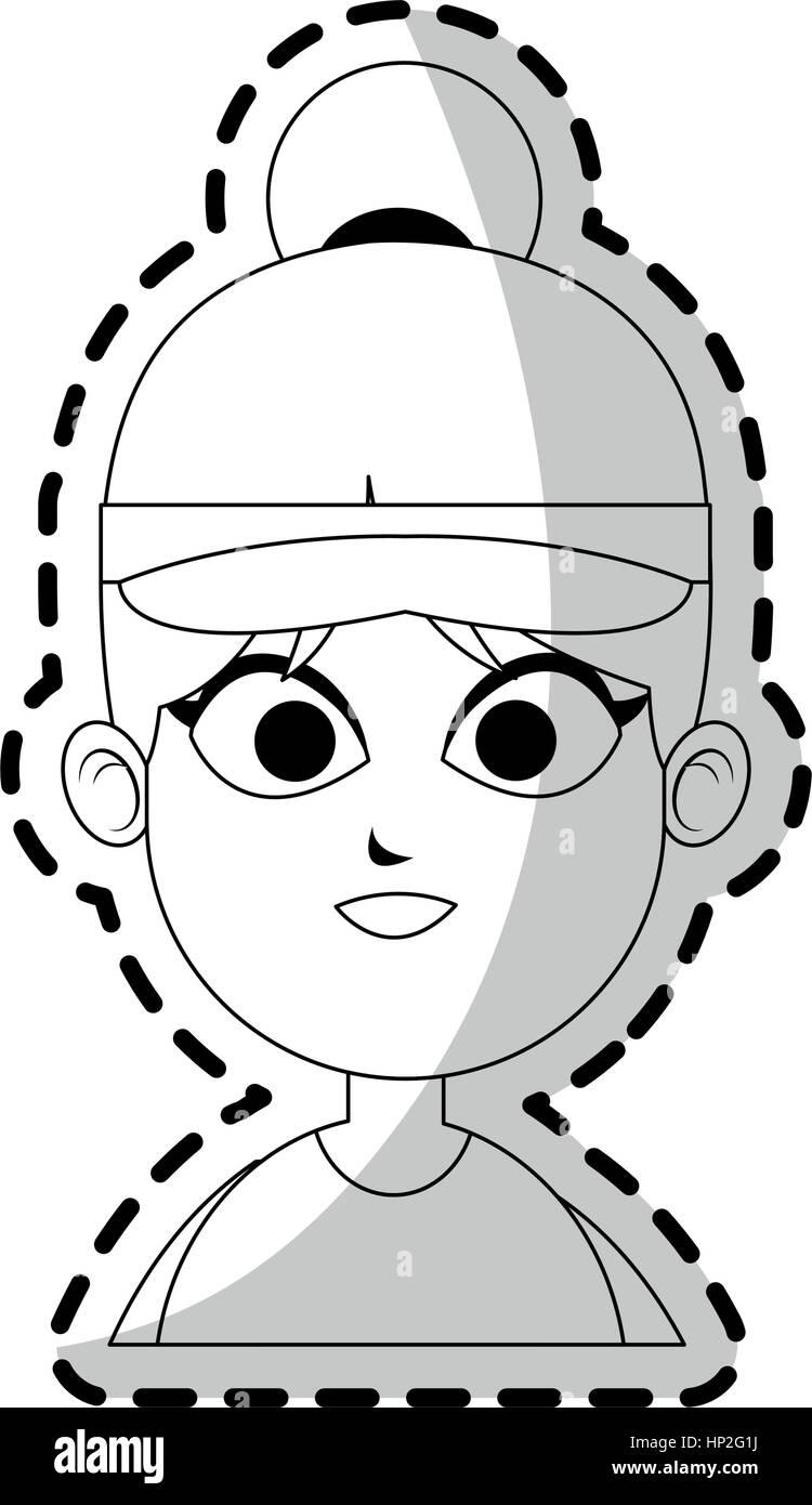 woman cartoon icon over white background. vector illustration Stock ...