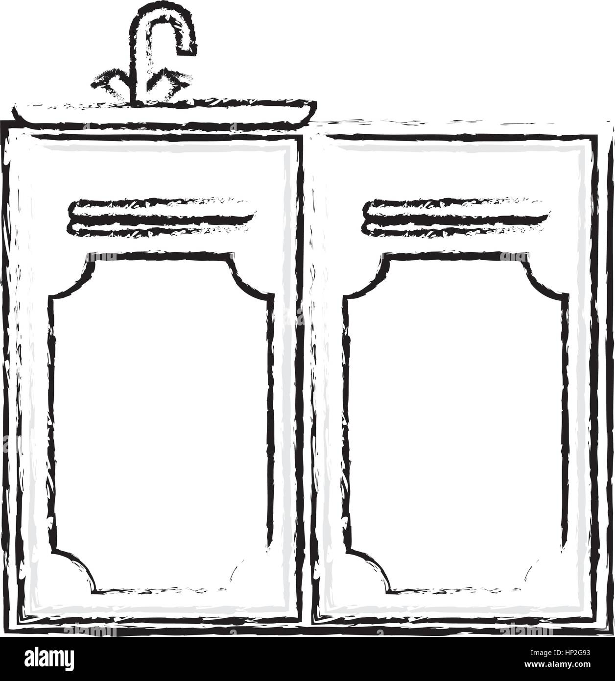 Kitchen cabinet design icon vector illustration graphic design Stock ...