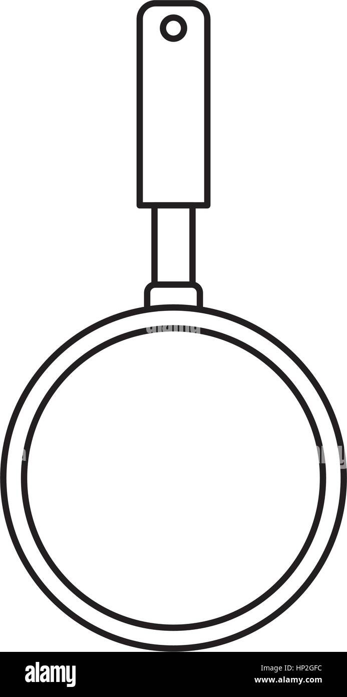 Kitchen pan cookware icon vector illustration graphic design Stock ...