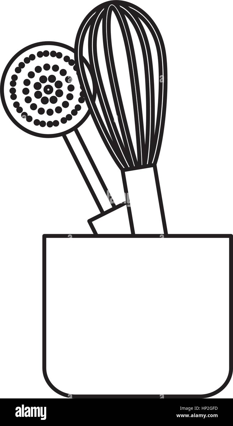 Kitchen cook utensil icon vector illustration graphic design Stock ...