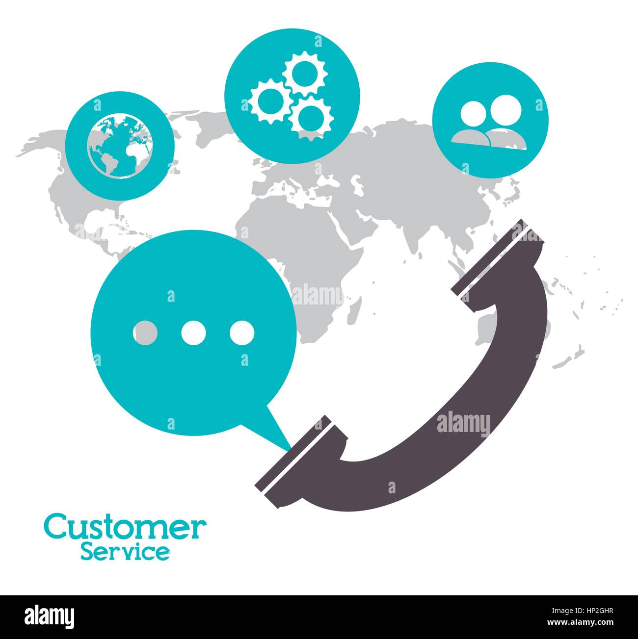 customer service telephone call center vector illustration eps 10 Stock ...