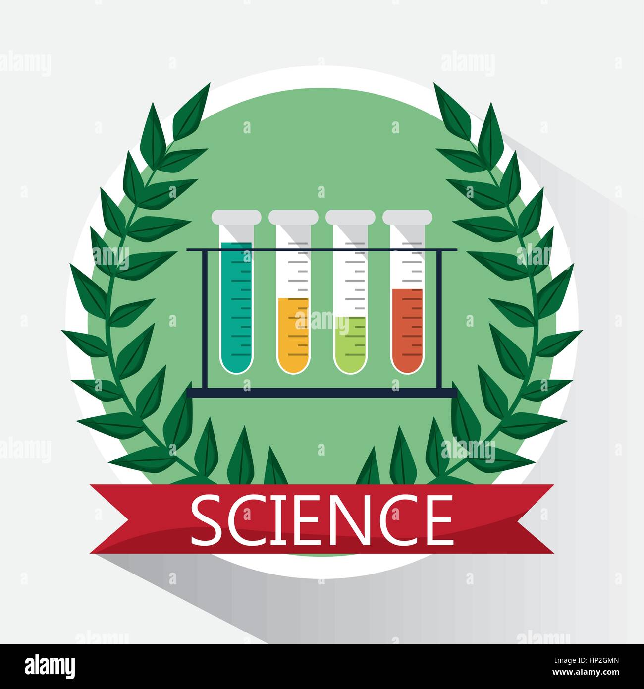 science test tube school supplies vector illustration eps 10 Stock ...