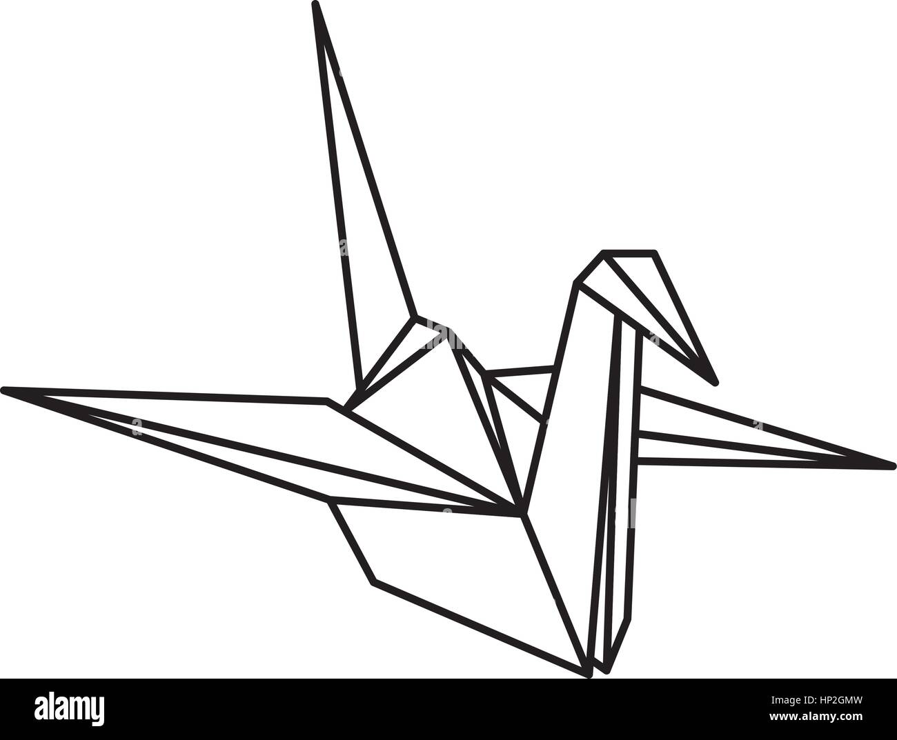 origami paper art icon vector illustration graphic design Stock Vector ...