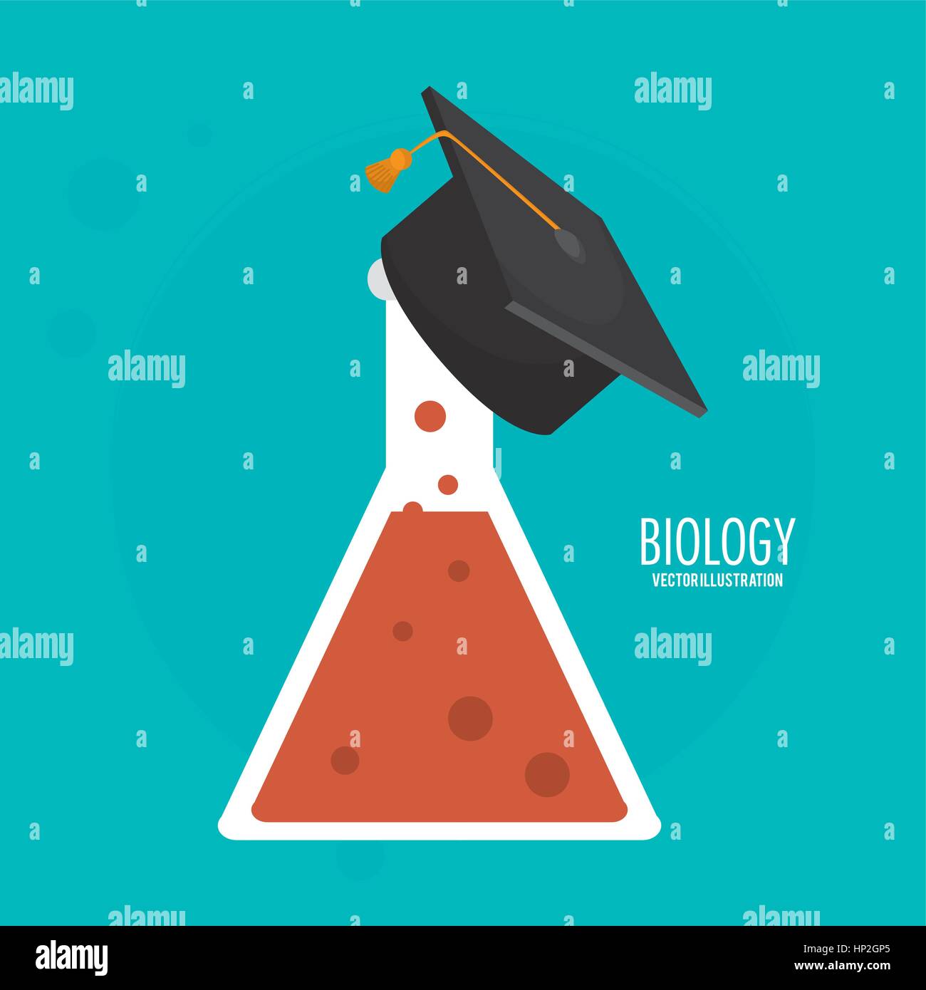 Biology test tube graduation cap hi-res stock photography and images ...