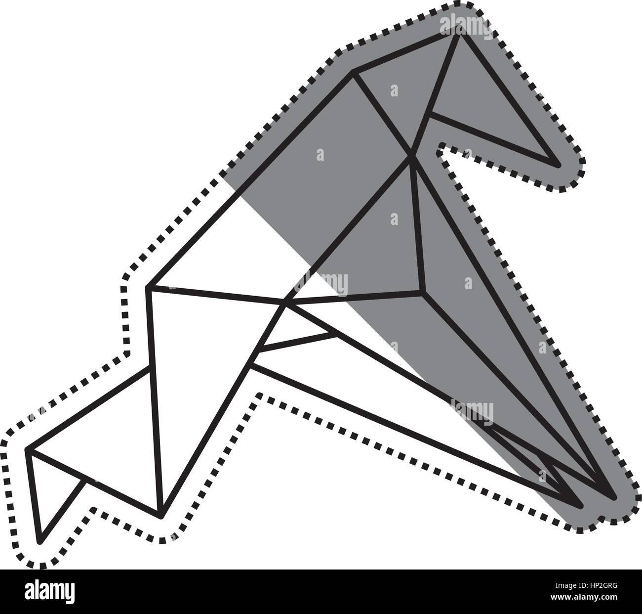 origami paper art icon vector illustration graphic design Stock Vector ...