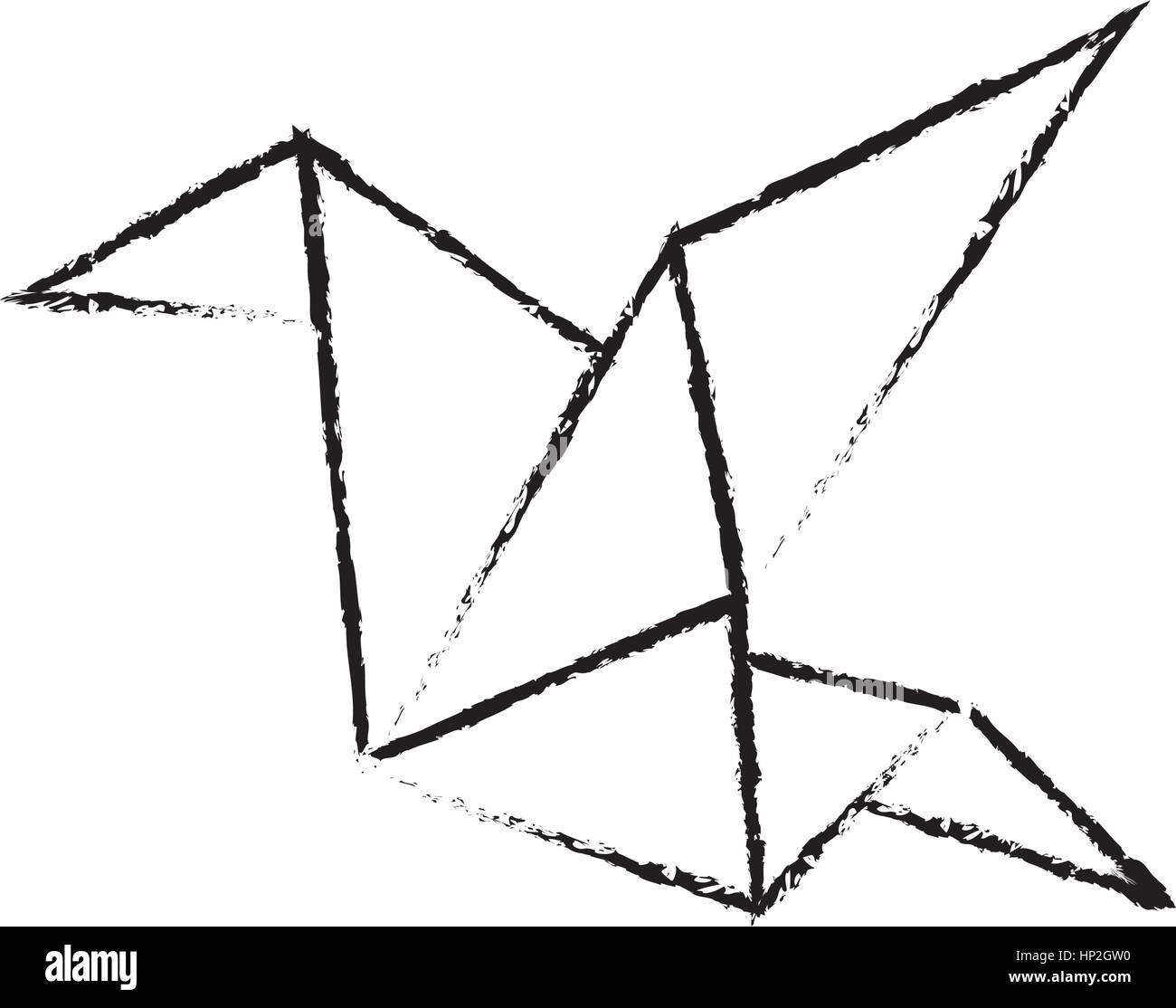 origami paper art icon vector illustration graphic design Stock Vector ...