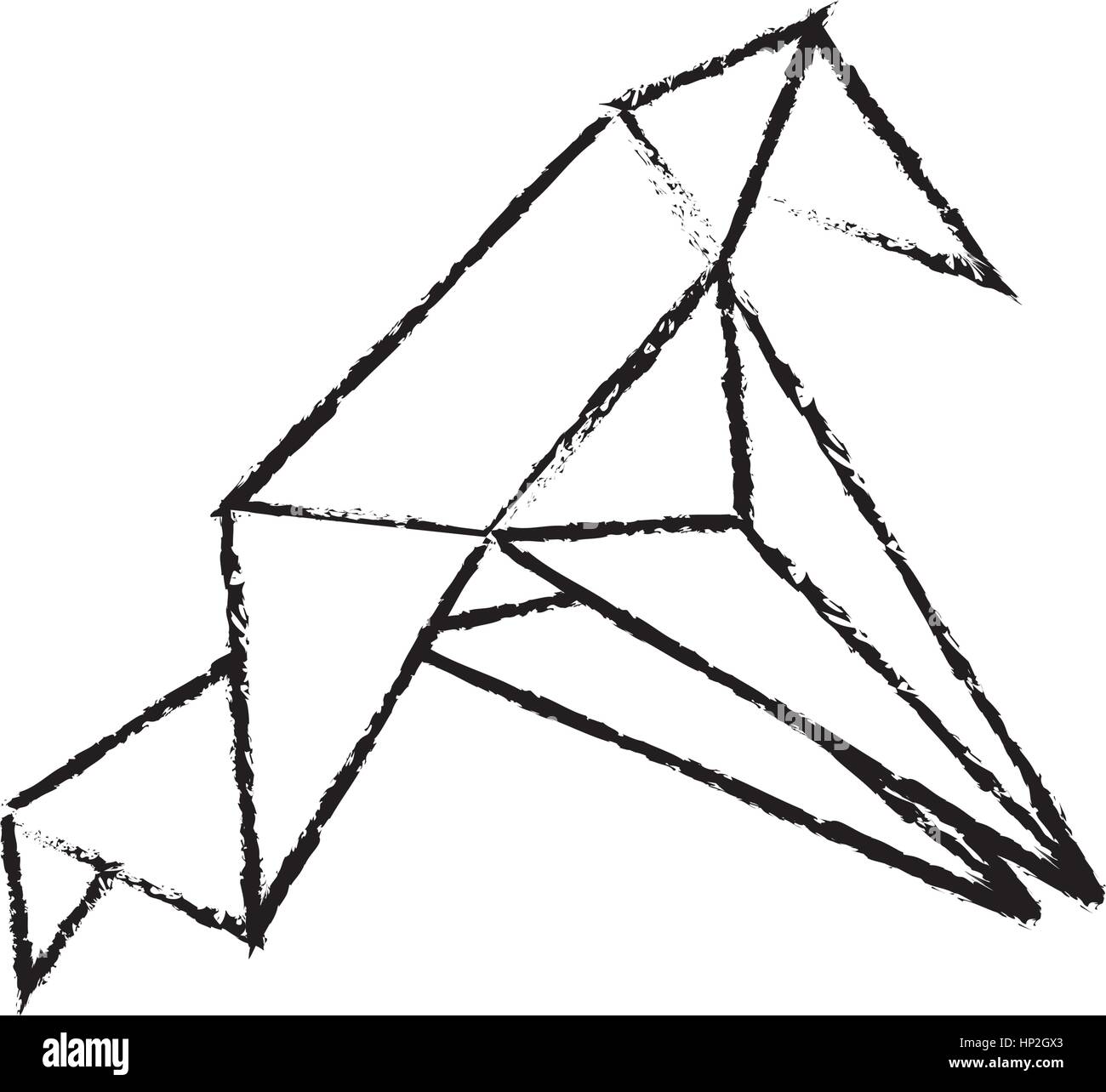 origami paper art icon vector illustration graphic design Stock Vector ...