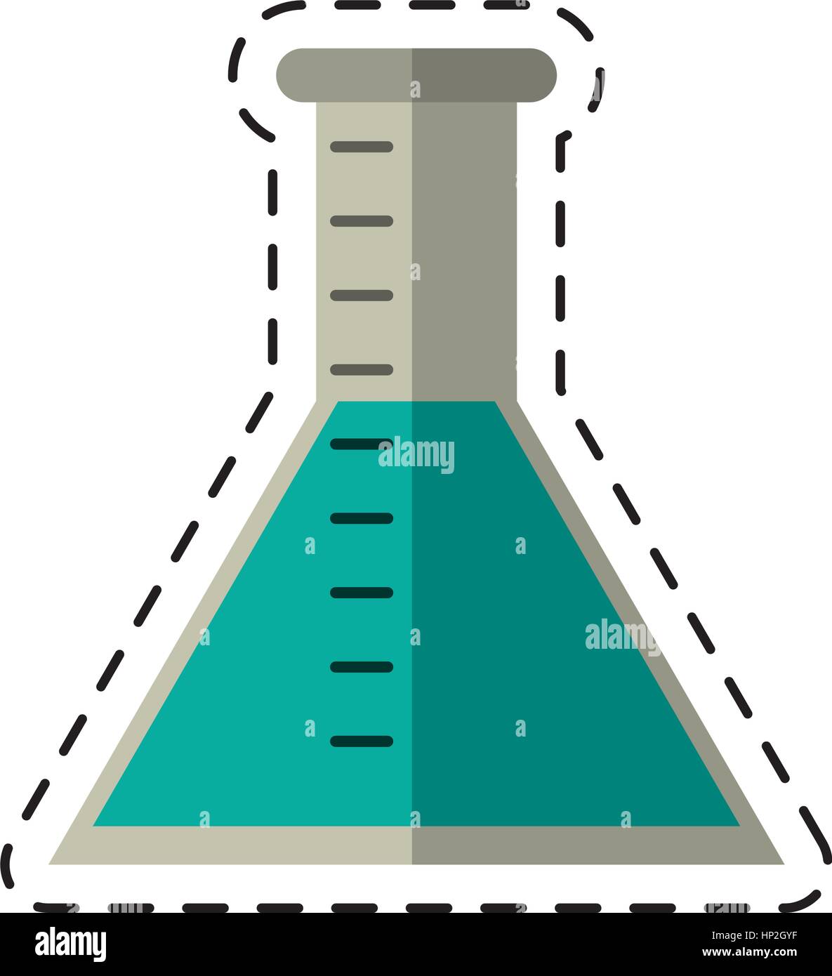 cartoon laboratory test tube chemisty vector illustration eps 10 Stock ...