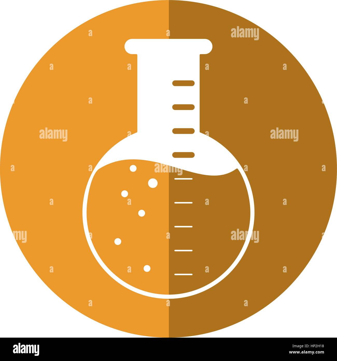 laboratory flask glass liquid shadow vector illustration eps 10 Stock ...