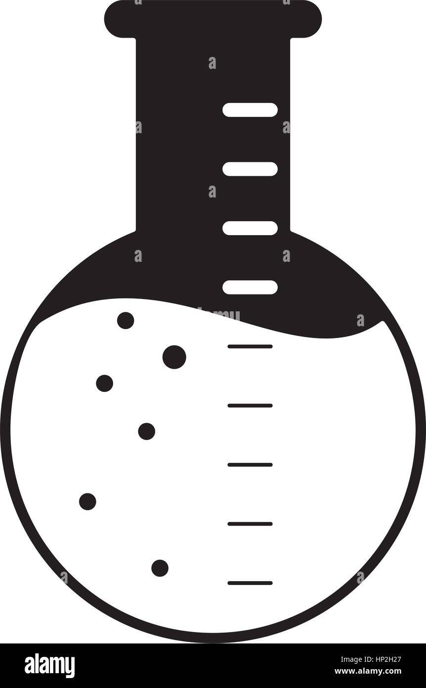 laboratory flask glass liquid pictogram vector illustration eps 10 ...