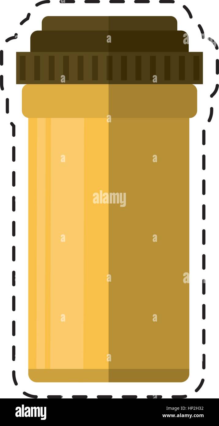 Cartoon medical bottle pills pharmacy Stock Vector Images - Alamy