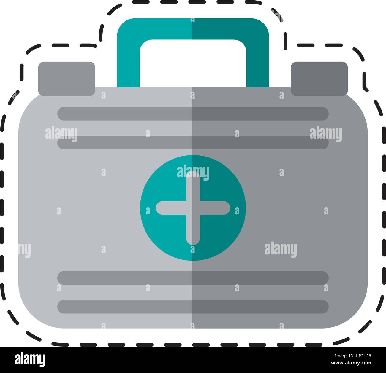 cartoon first aid case medical emergency vector illustration eps 10 ...