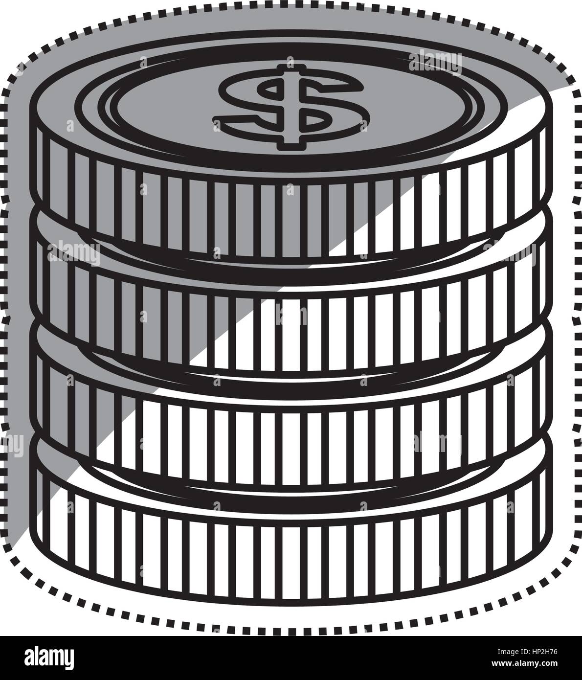 Cut coins Stock Vector Images - Alamy