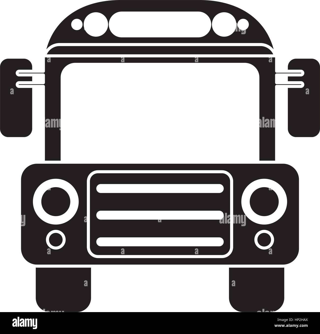 school bus transport design pictogram vector illustration eps 10 Stock ...