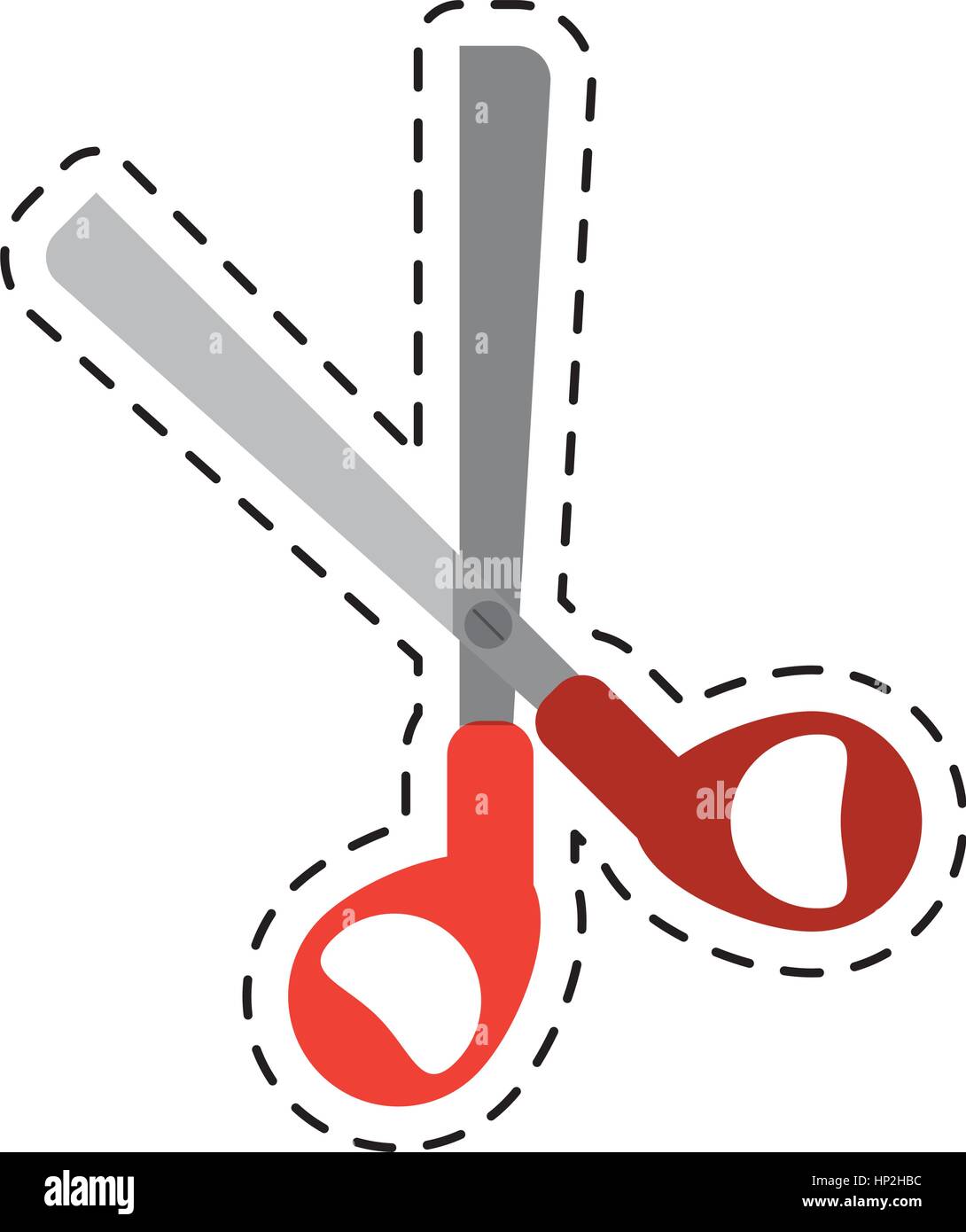 Cartoon scissors school tool graphic Stock Vector Images - Alamy