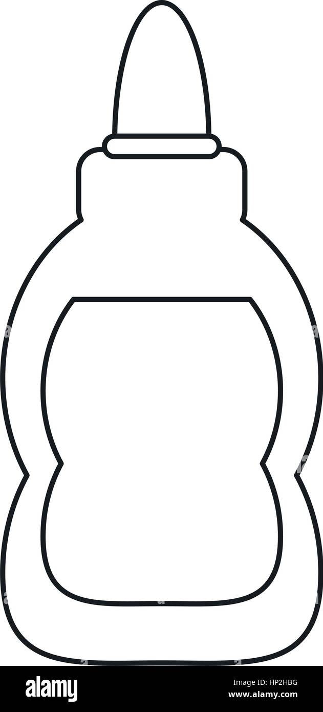 glue school supply design thin line Stock Vector Image & Art - Alamy