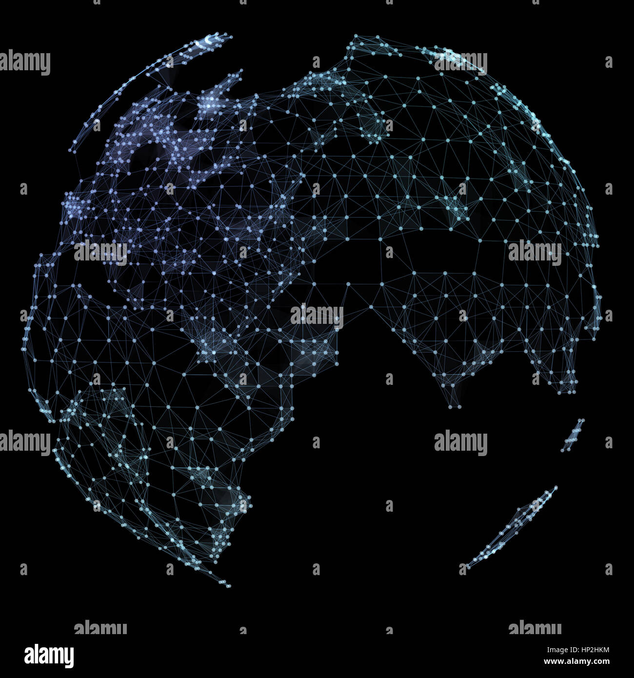 World map point, line, representing the global, network connection ...