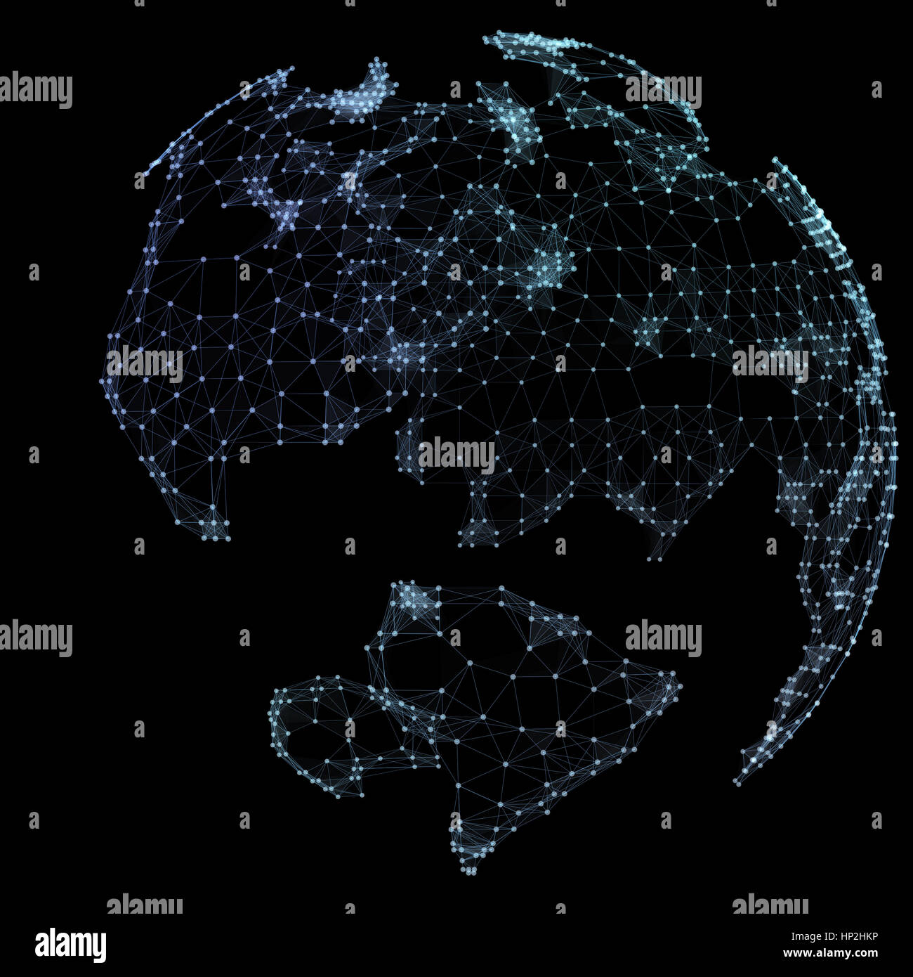 World map point, line, representing the global, network connection ...