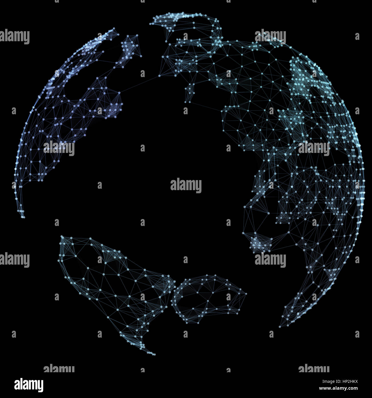 World map point, line, composition, representing the global, network ...