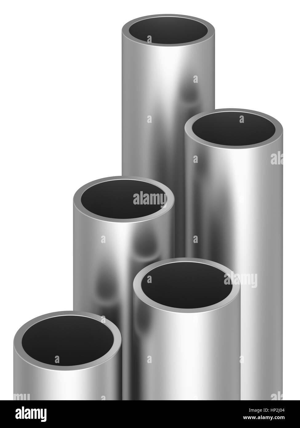 Silver pipes metal plumbing hi-res stock photography and images - Alamy