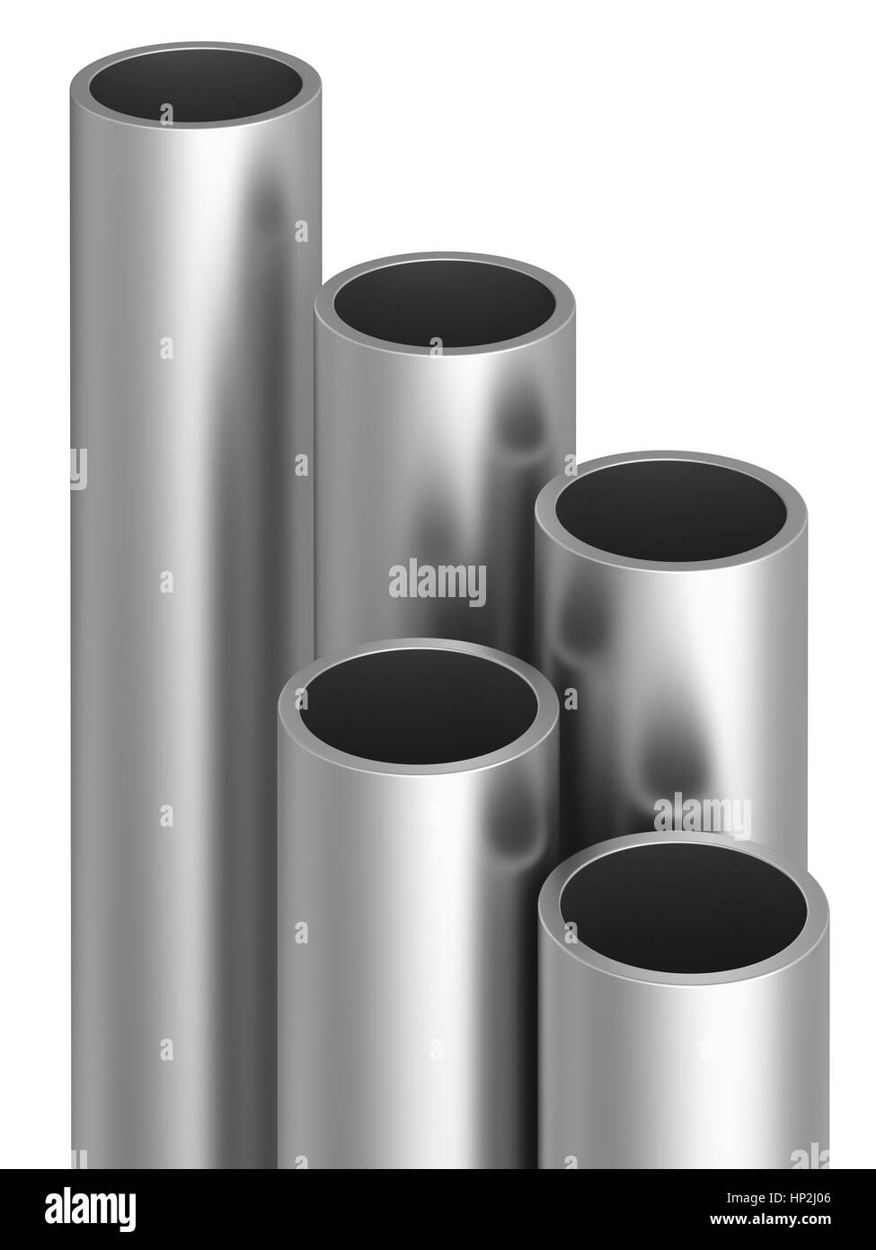 Silver pipes metal plumbing hi-res stock photography and images - Alamy