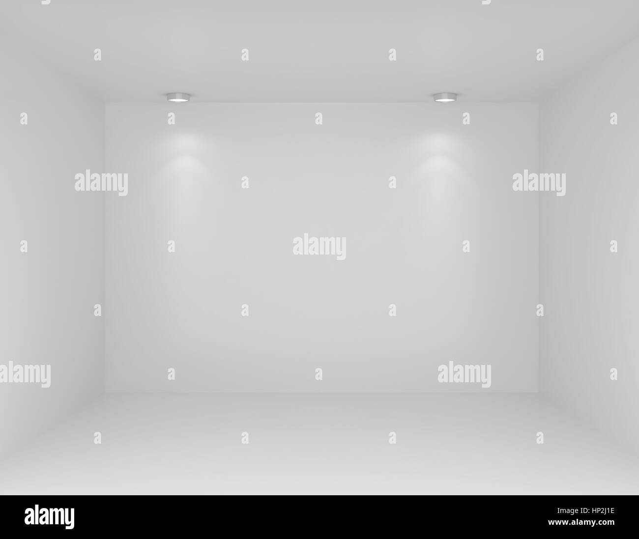 Showcase with lights and podiums for samples product Stock Photo - Alamy