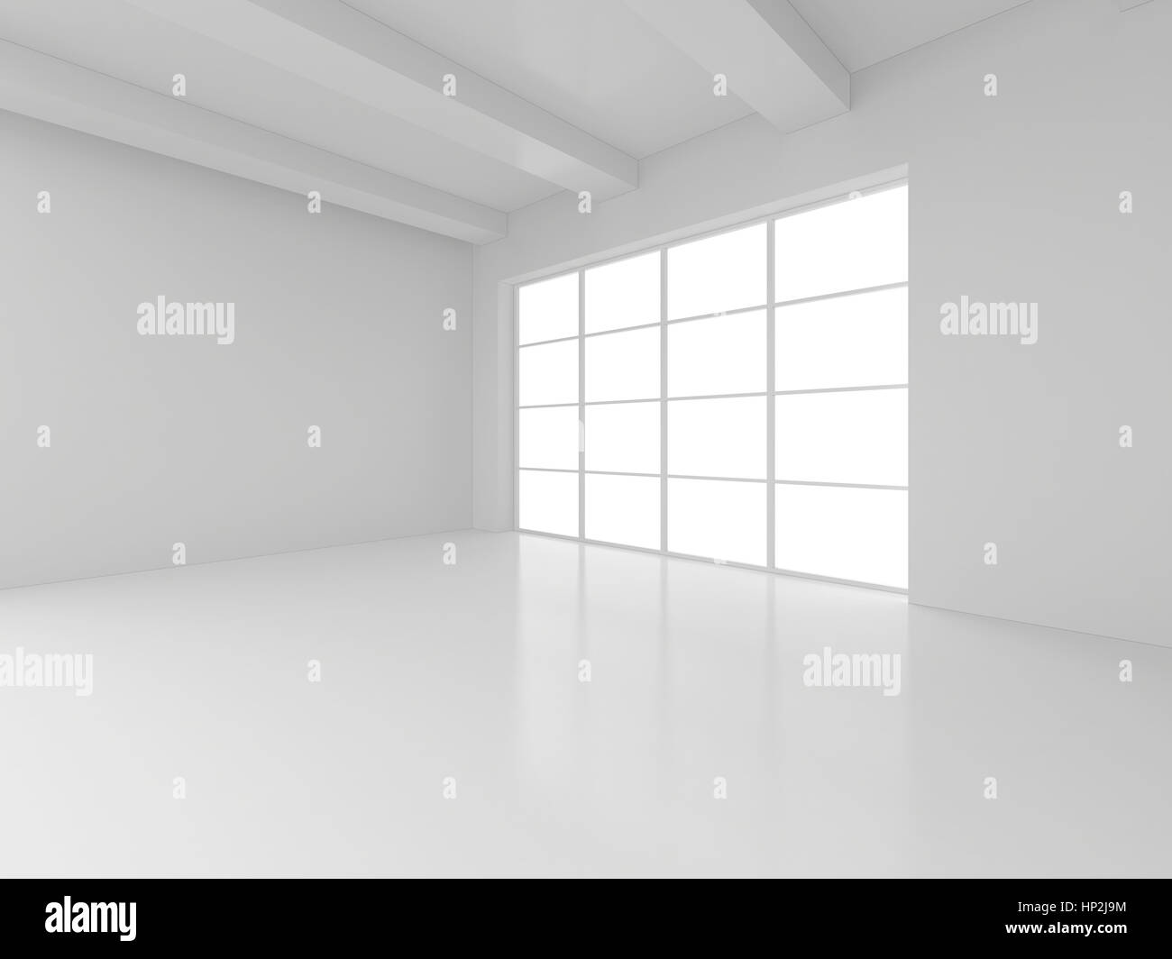 3d white empty room hi-res stock photography and images - Alamy
