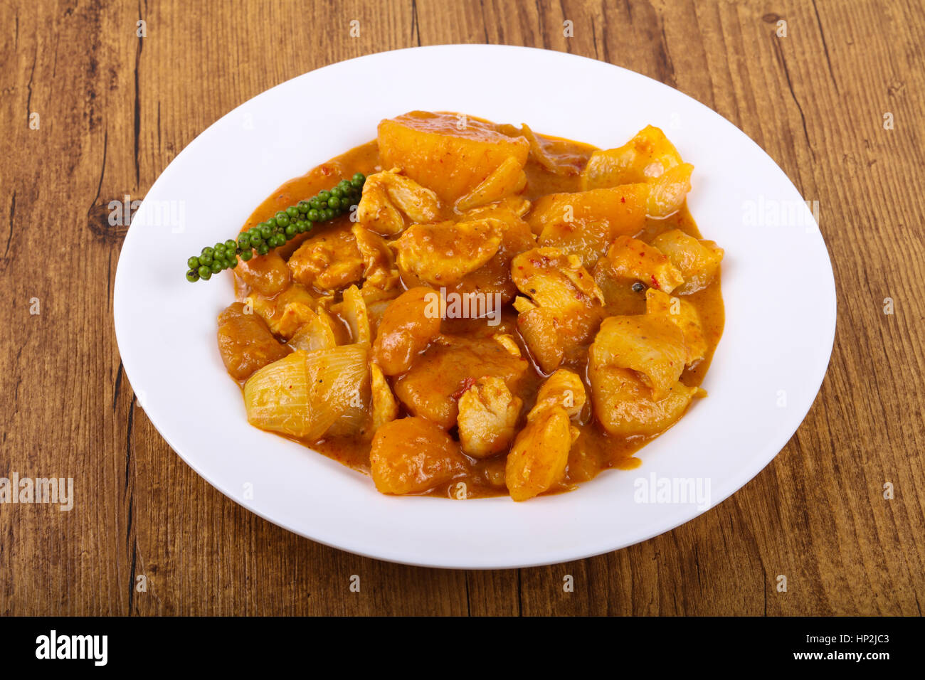 Thai traditional penang curry with chicken and spices Stock Photo - Alamy