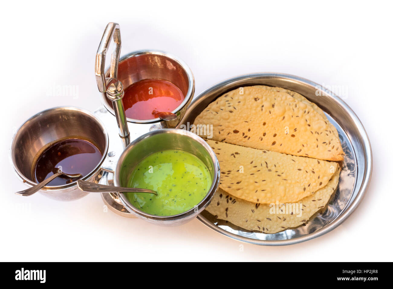 Three roti thali Cut Out Stock Images & Pictures - Alamy