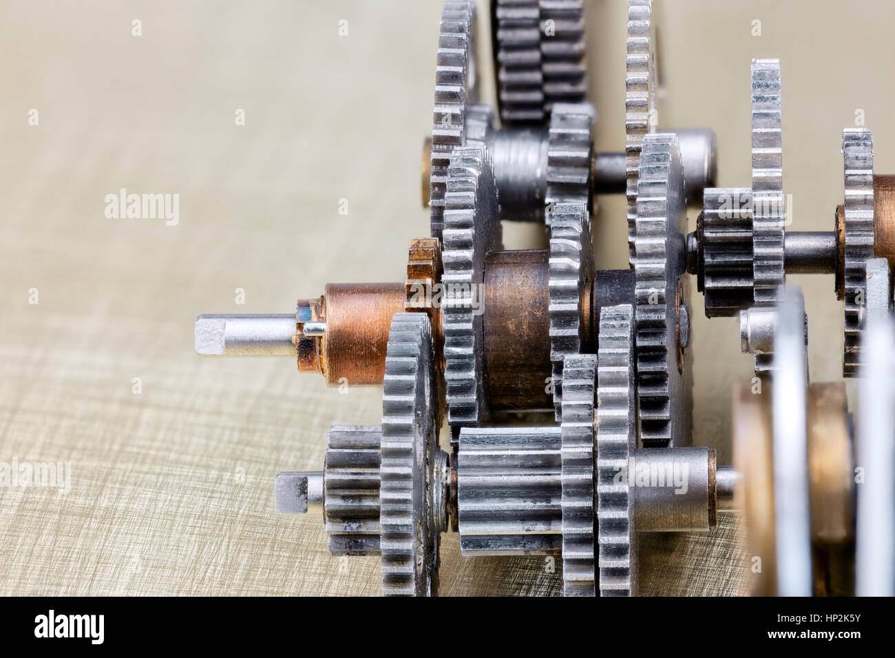 Scratched industrial metal gear hi-res stock photography and images - Alamy