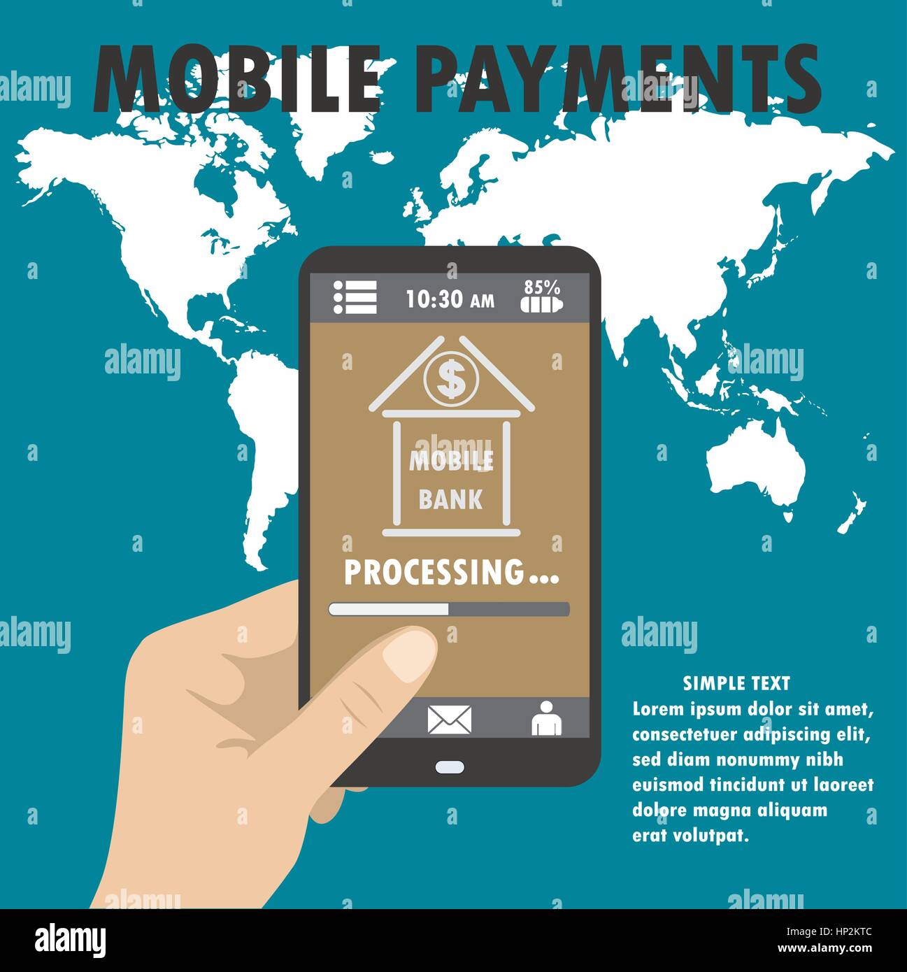 Human hands smartphone on Stock Vector Images - Alamy