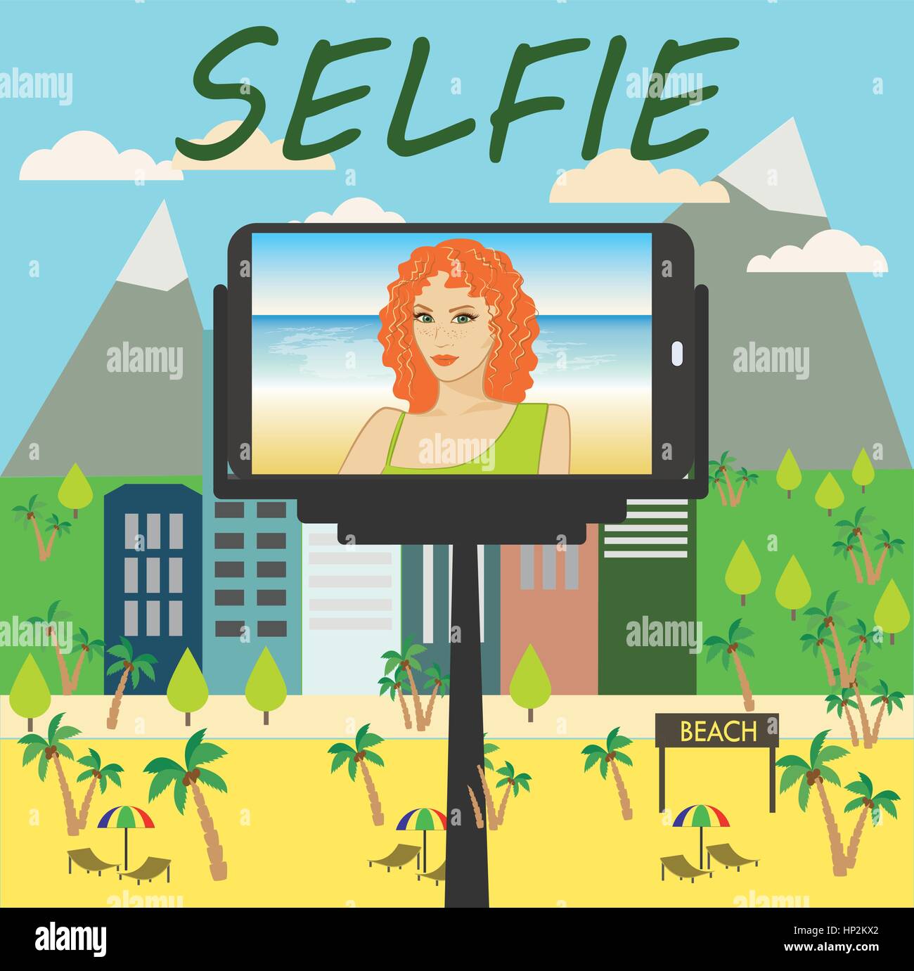 Selfie using Stock Vector Images - Alamy