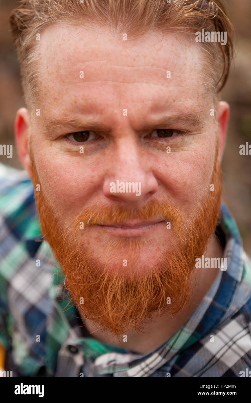 Portrait red haired caucasian guy hi-res stock photography and images ...