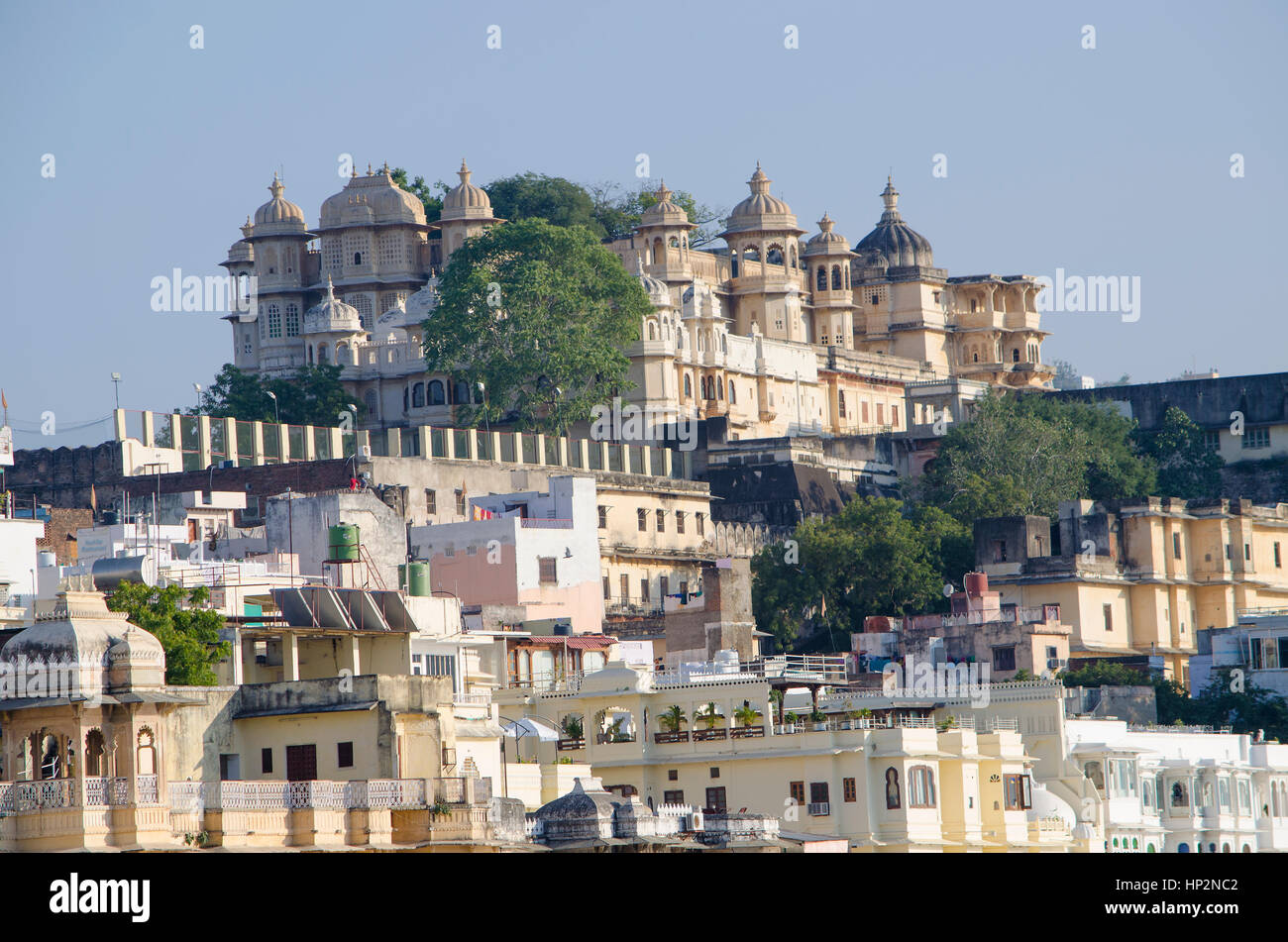 Beautiful landscape of the city on water in India Udaipur Stock Photo ...