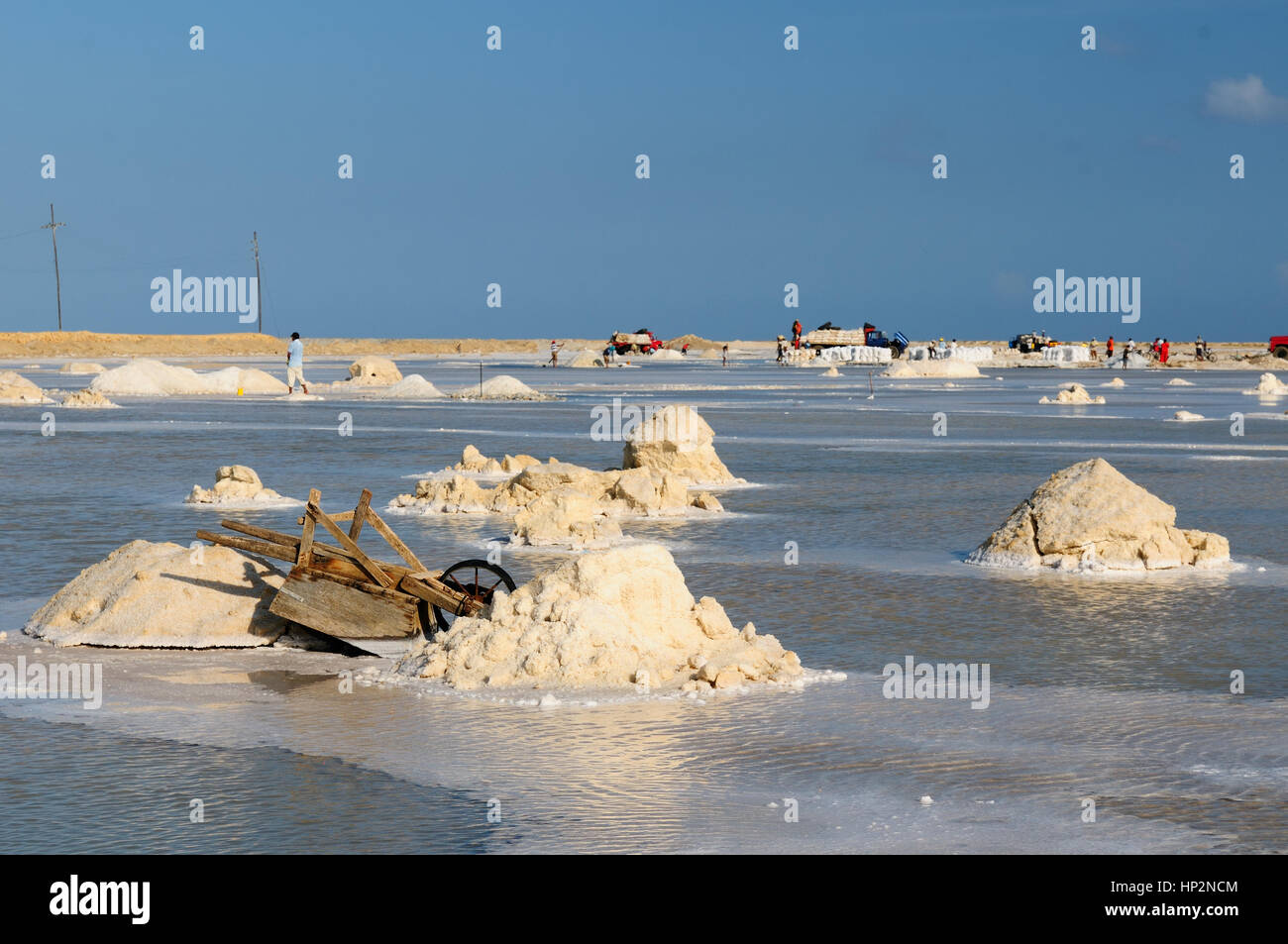 Salt mines on the Penisula la Guajira near the Cabo de la Vela ...