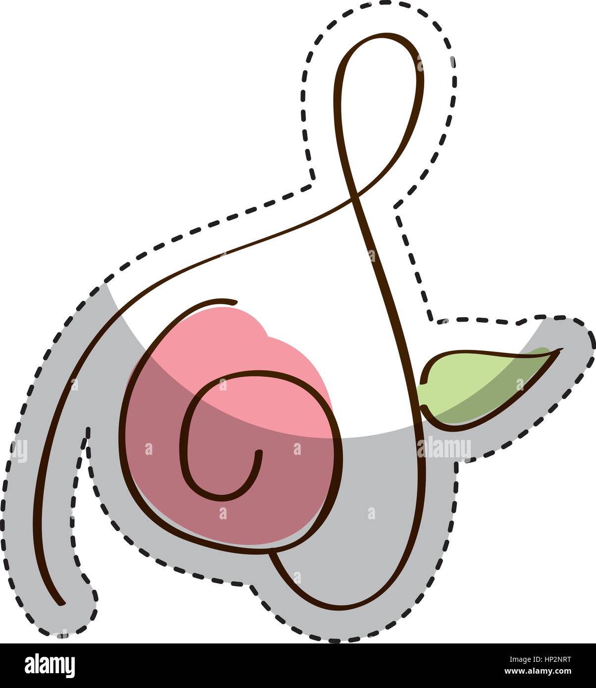 cute rose drawing icon vector illustration design Stock Vector Image ...