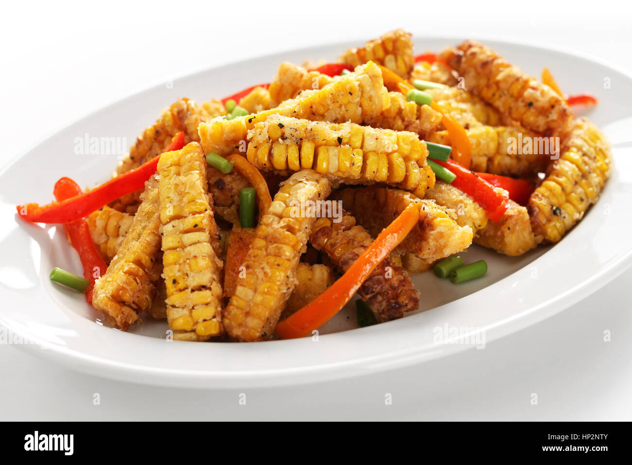 fried corn with salt & pepper, macao food Stock Photo - Alamy