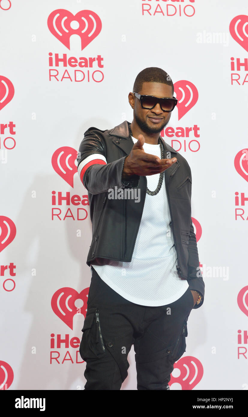 Recording artist Usher attends the 2014 iHeartRadio Music Festival at ...
