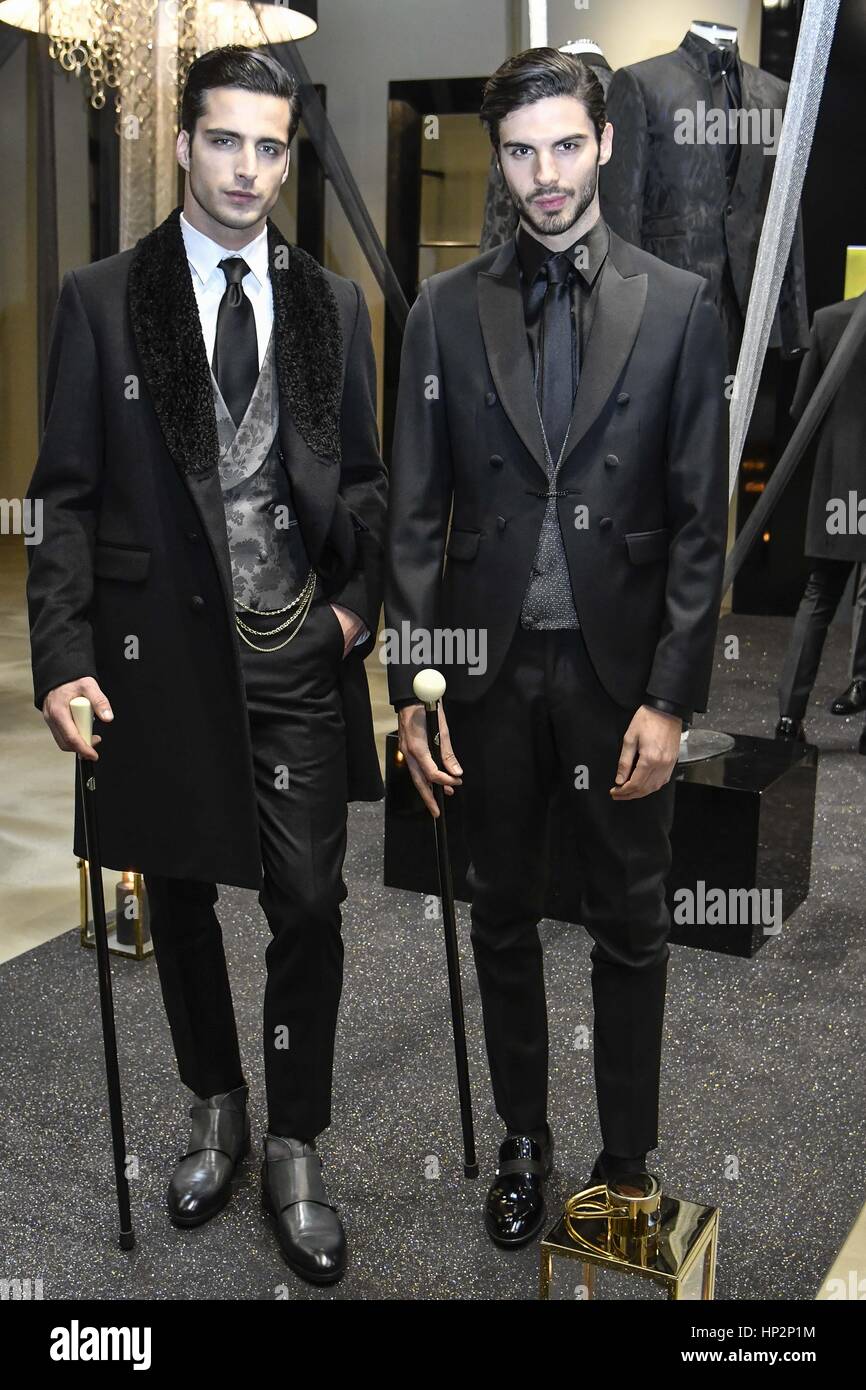 A model at the presentation of the Carlo Pignatelli 2017/18 show ...