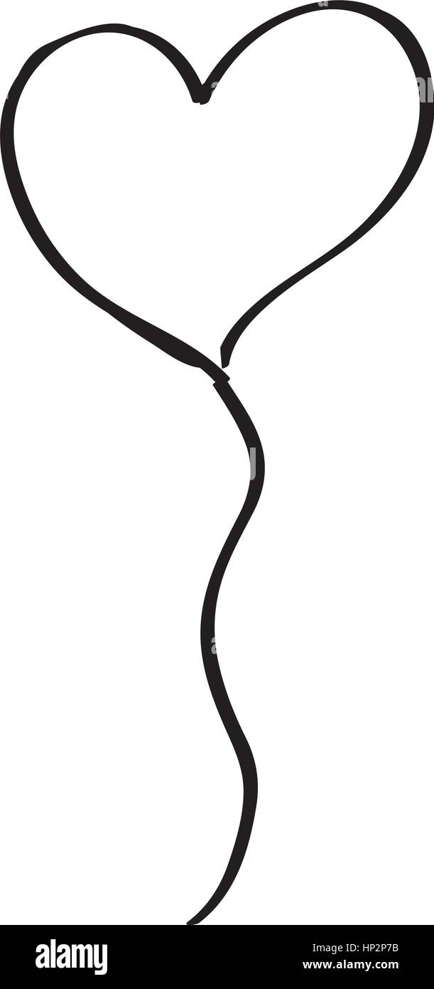 balloons air party drawing vector illustration design Stock Vector ...