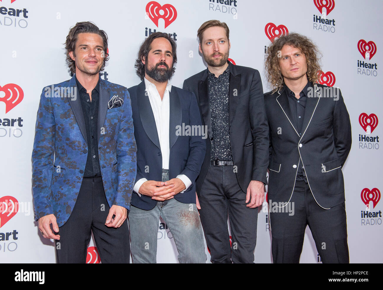 L-R) Brandon Flowers, Ronnie Vannucci, Jr., Mark Stoermer and Dave ...