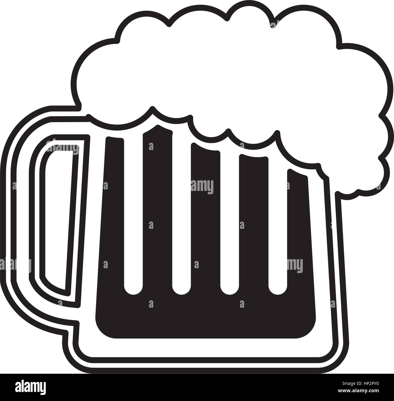 beer glass isolated icon vector illustration design Stock Vector Image ...