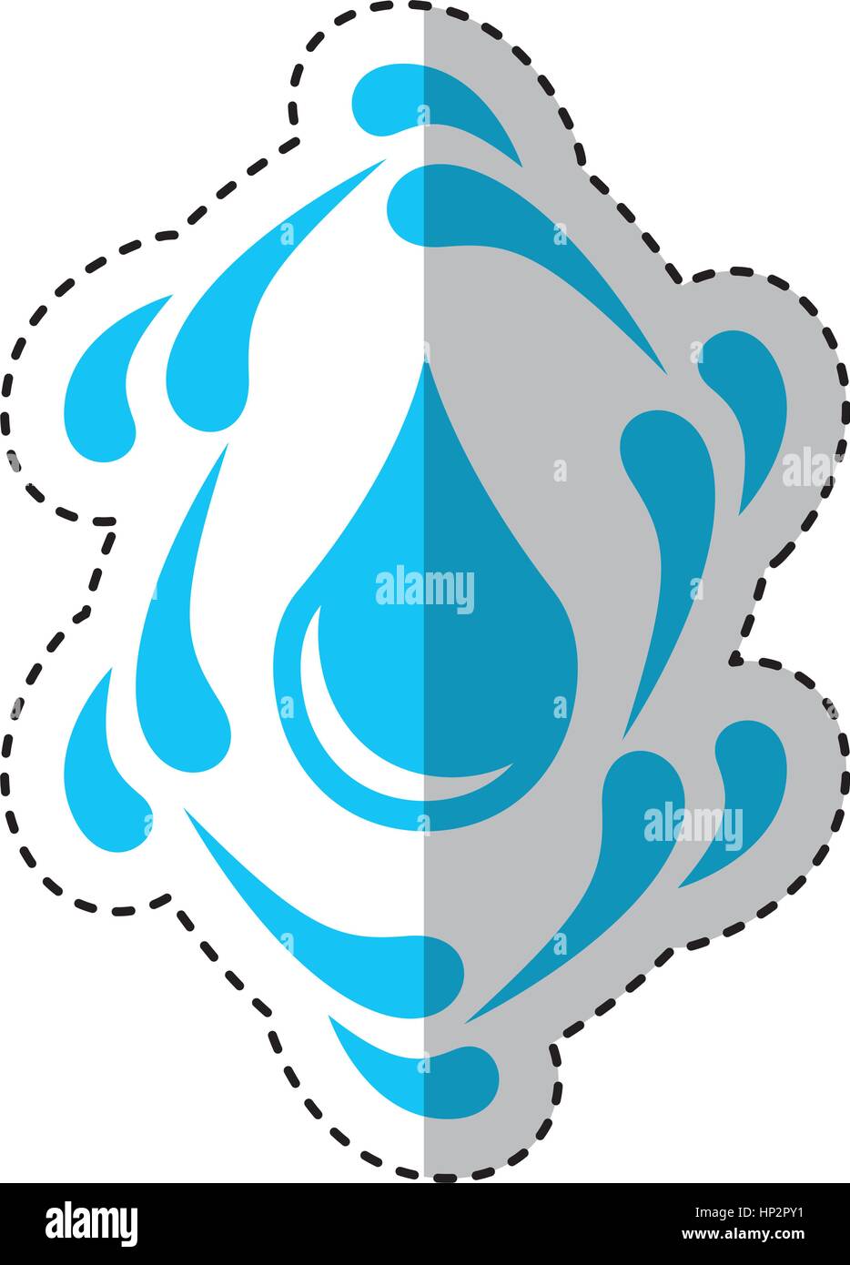 pure water emblem isolated icon vector illustration design Stock Vector ...