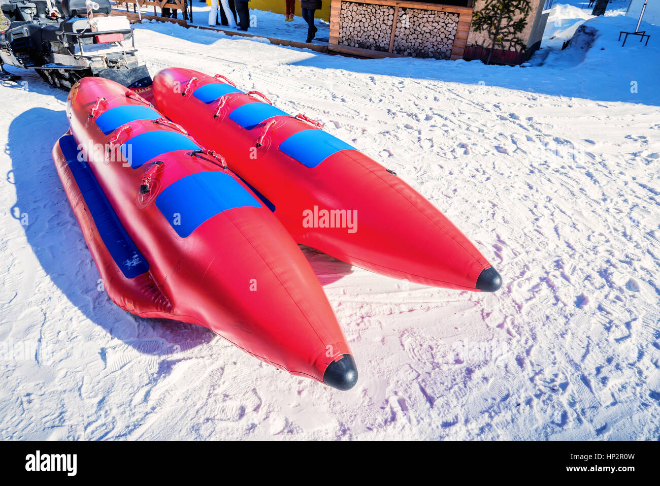 Girl on inflatable boat hi-res stock photography and images - Alamy